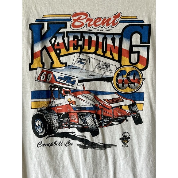 Hanes | Shirts | Vintage Tshirt Brent Kaeding 69er Sprint Car Racing ...